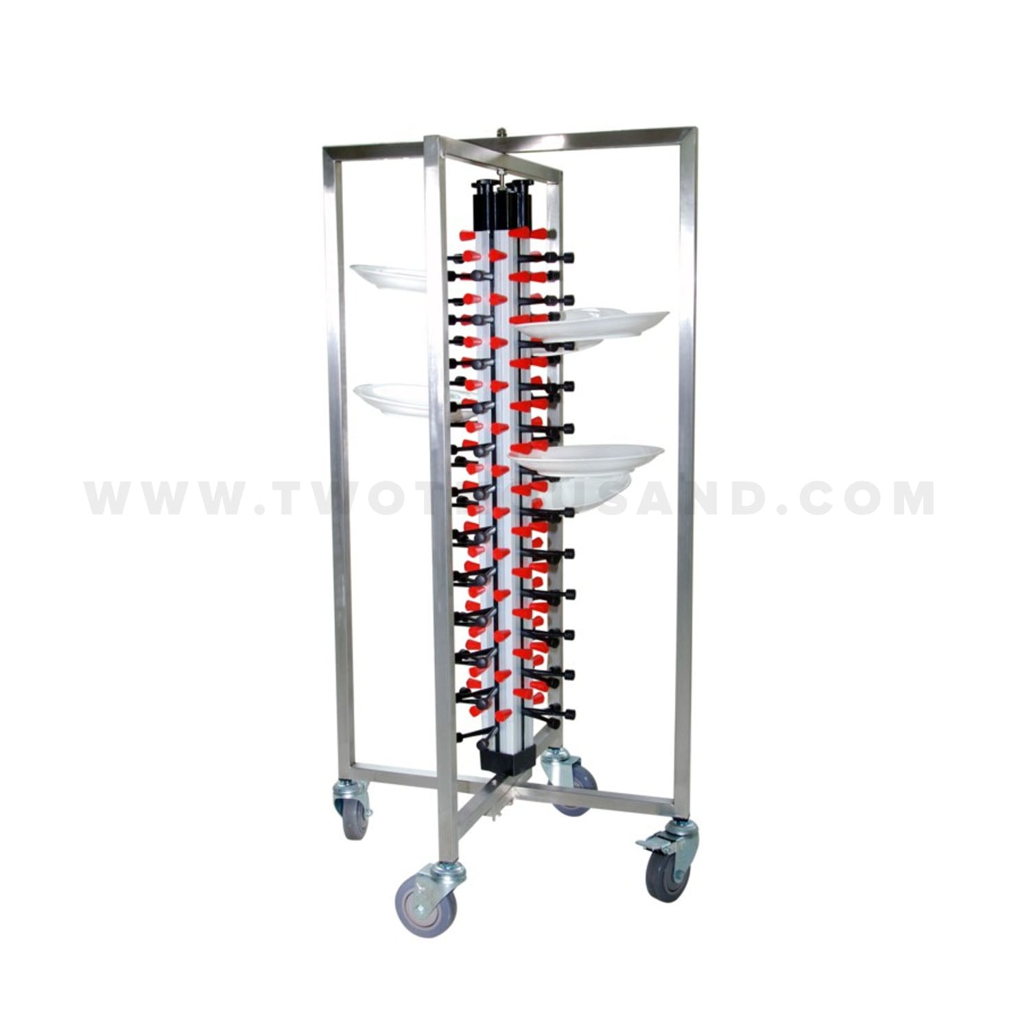 48 Plates H 1260MM Vertical Collapsible Mobile Pizza Plate Stacker TT-BU142