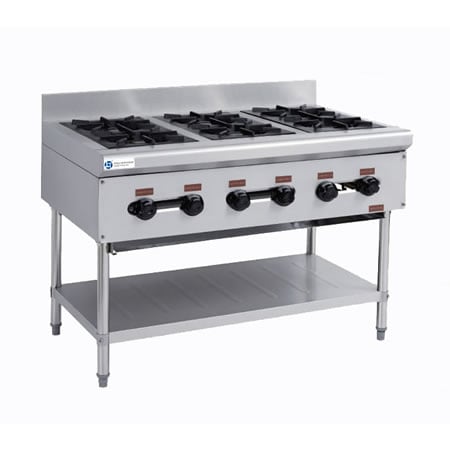 6 Burners Commercial Gas Hot Plate with Undershelf TT-WE1218