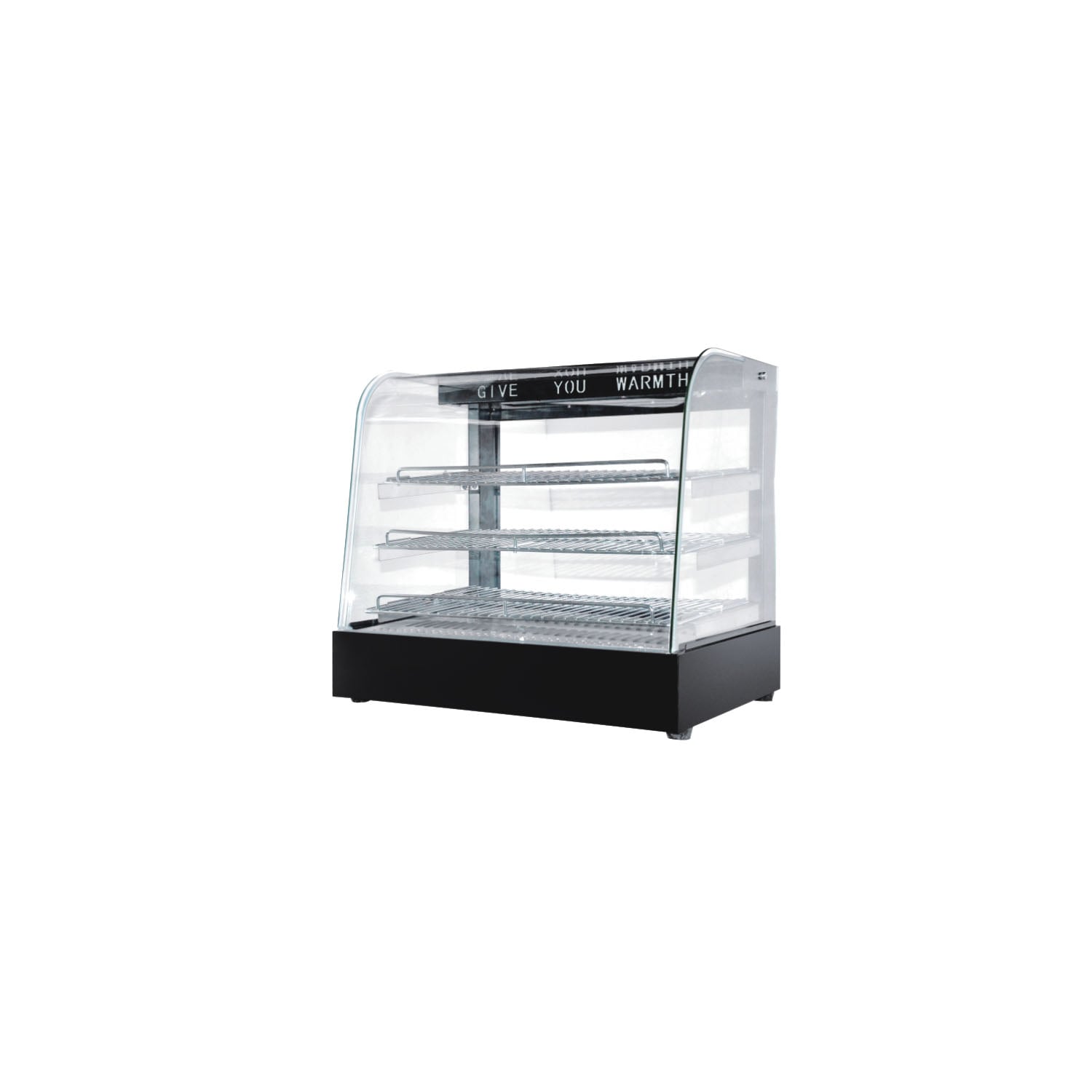 Triple Shelf Commercial Food Curved Glass Display TT-WE1700A