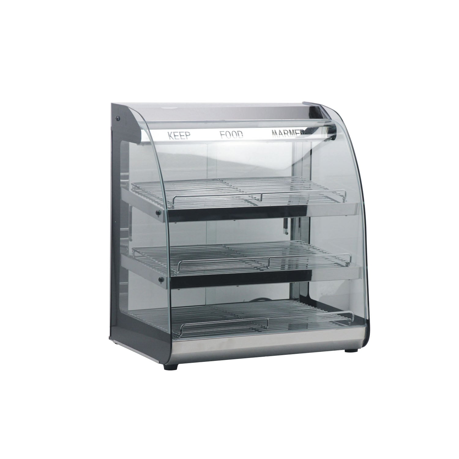 0.6 KW Curved Glass Countertop Heated Food Display Case TT-WE66A