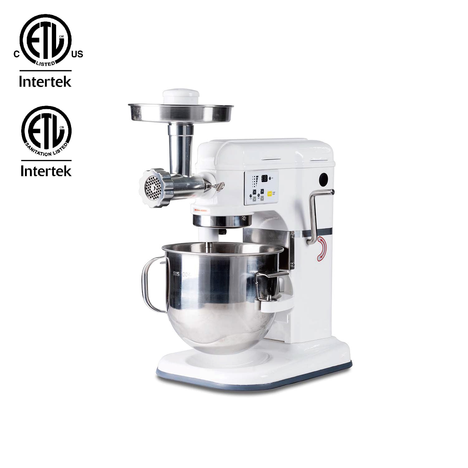 8 Quart Gear Drive Stand Mixer with Digital Control B7D2