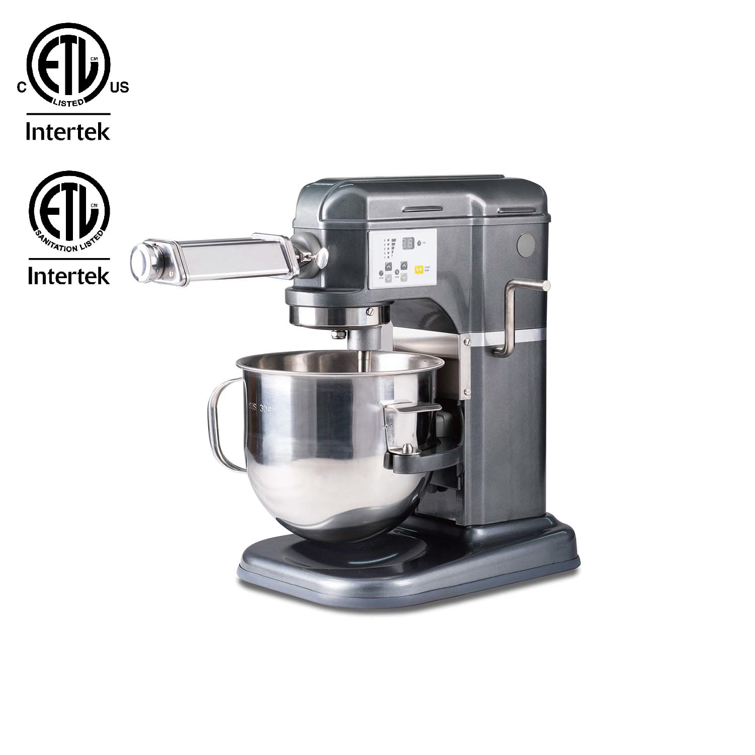 8 Quart Gear Drive Countertop Mixer with Digital Control B7D1