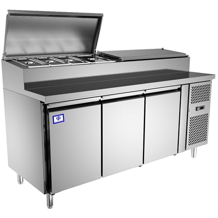 1795L X 1050H MM 3 Door Sandwich Prep Table TT-BC285B
