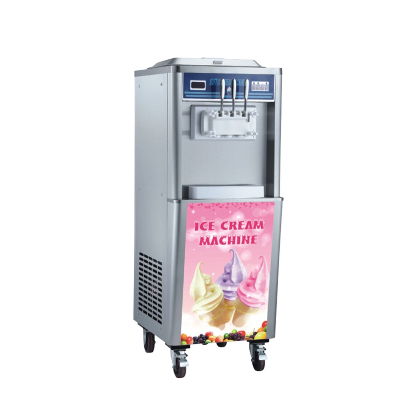 12-18 KG/H Soft Serve Ice Cream Maker with 3 Dispenser TT-I73B