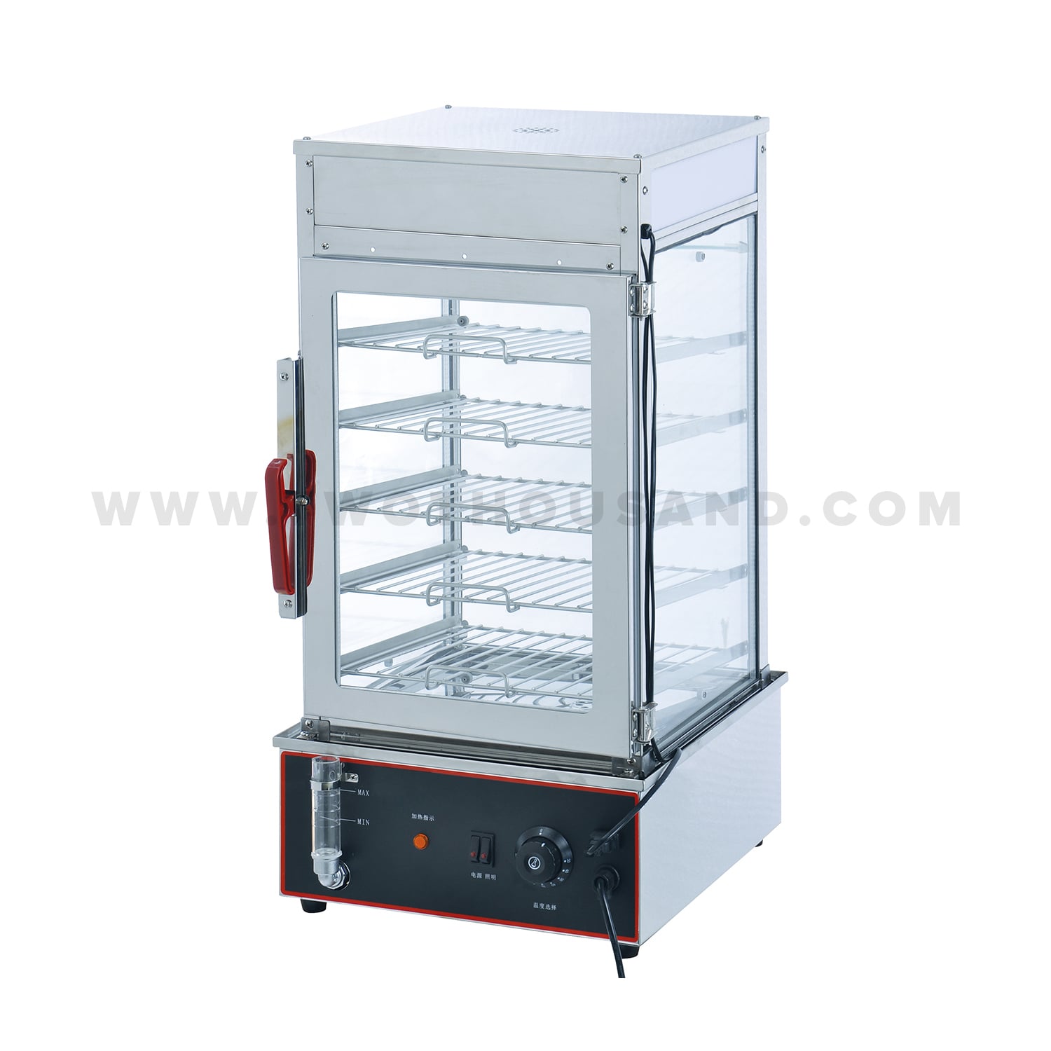 5 Layers L 380MM Tabletop Commercial Food Steamer Display TT-WE138B