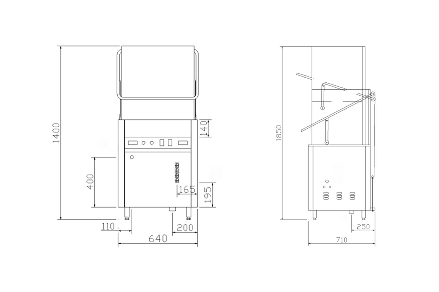 Commercial Dishwasher Dimensions Dishwasher Sizes In Inches 2025